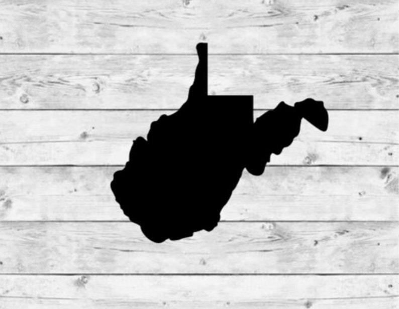 West Virginia Decal West Virginia State Decal West | Etsy