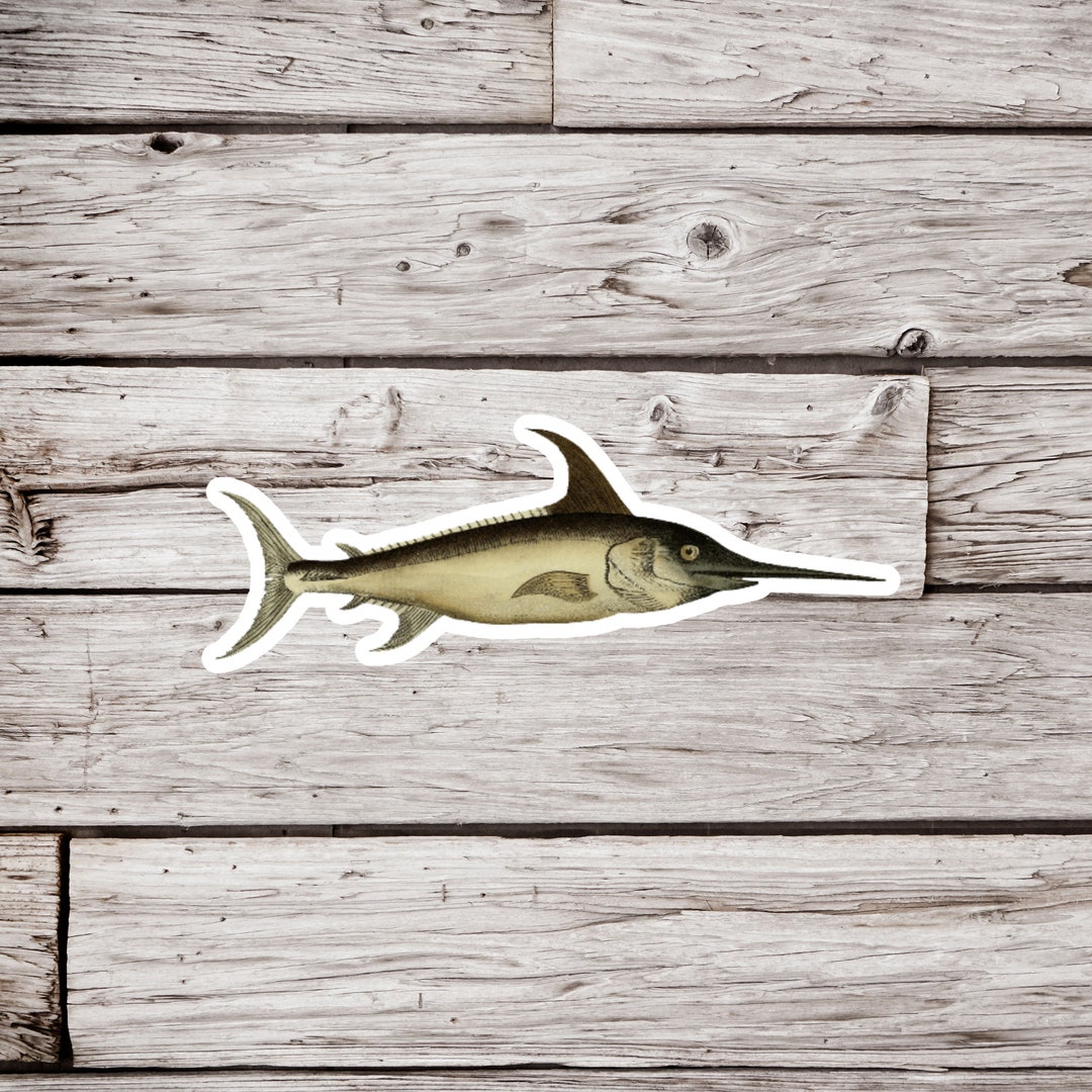 Swordfish Sticker, Broadbill Sticker, Fish Sticker, Deep Sea Fishing ...