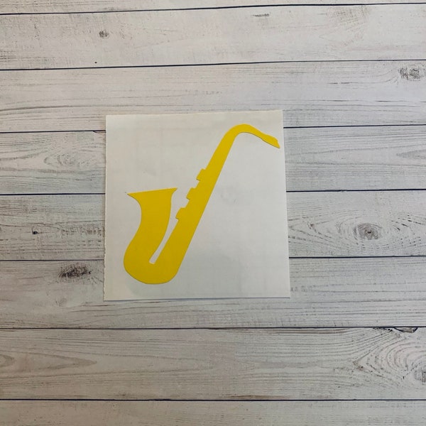 Saxophone Decal - Etsy