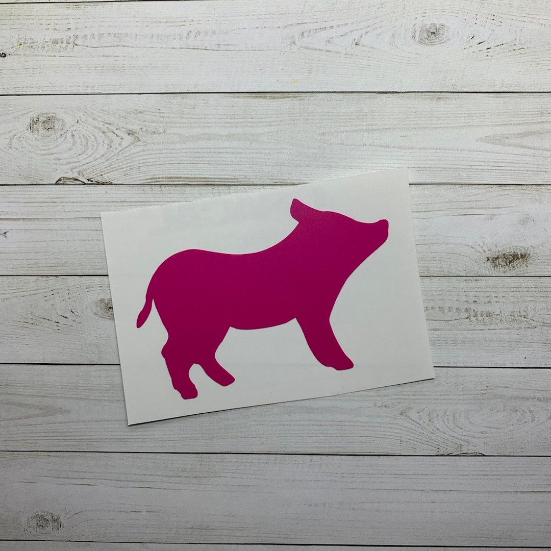 Pig Decal | Pig Sticker | Pig Vinyl Decal | Hog Decal | Hog Sticker ...