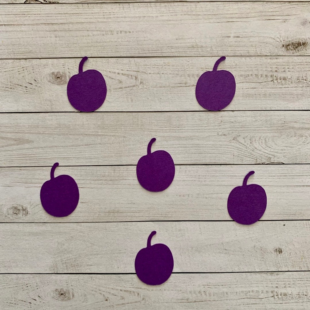 Plum Confetti | Plum Cut Outs | Plum Die Cuts | Plum Decorations ...