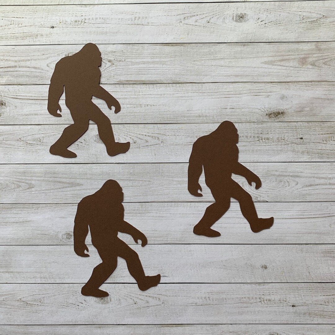 Bigfoot Confetti | Bigfoot Cut Out | Bigfoot Decoration | Bigfoot Party ...