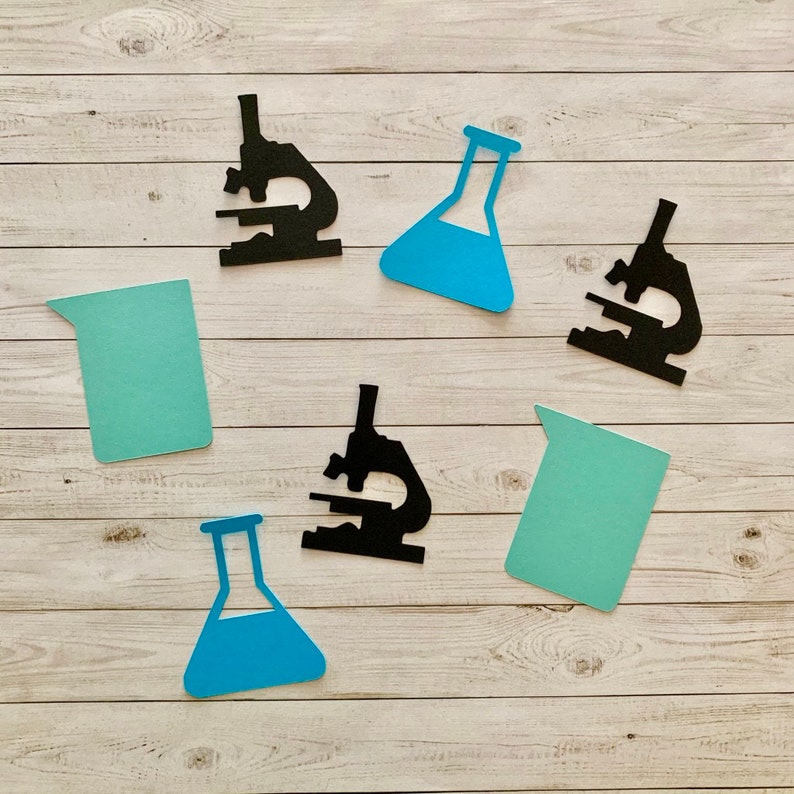 Science Confetti Set Science Cut Outs Science Decoration - Etsy