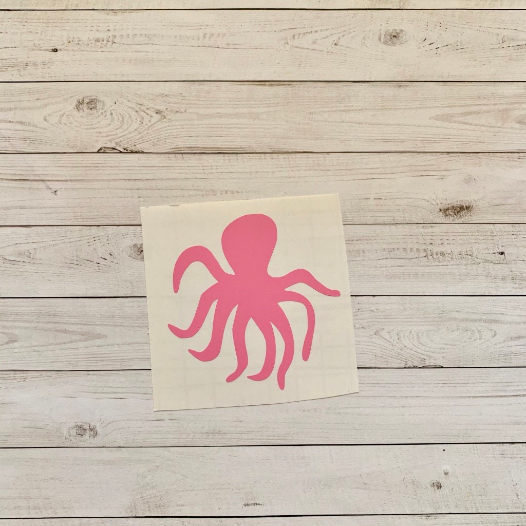 Octopus Decal Octopus Vinyl Decal Octopus Sticker Animal | Etsy