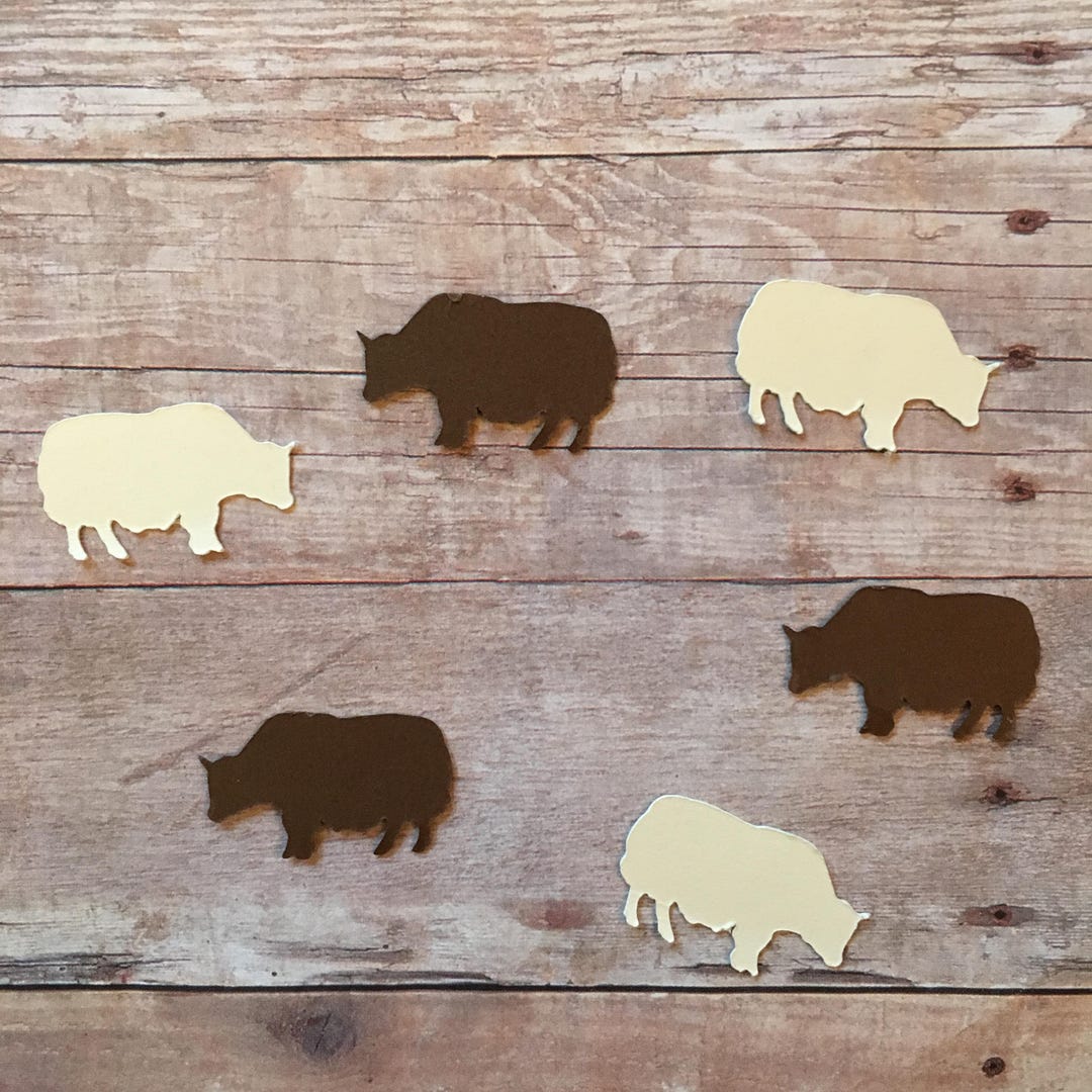 Yak Confetti | Yak Cut Outs | Yak Decorations | Animal Confetti ...