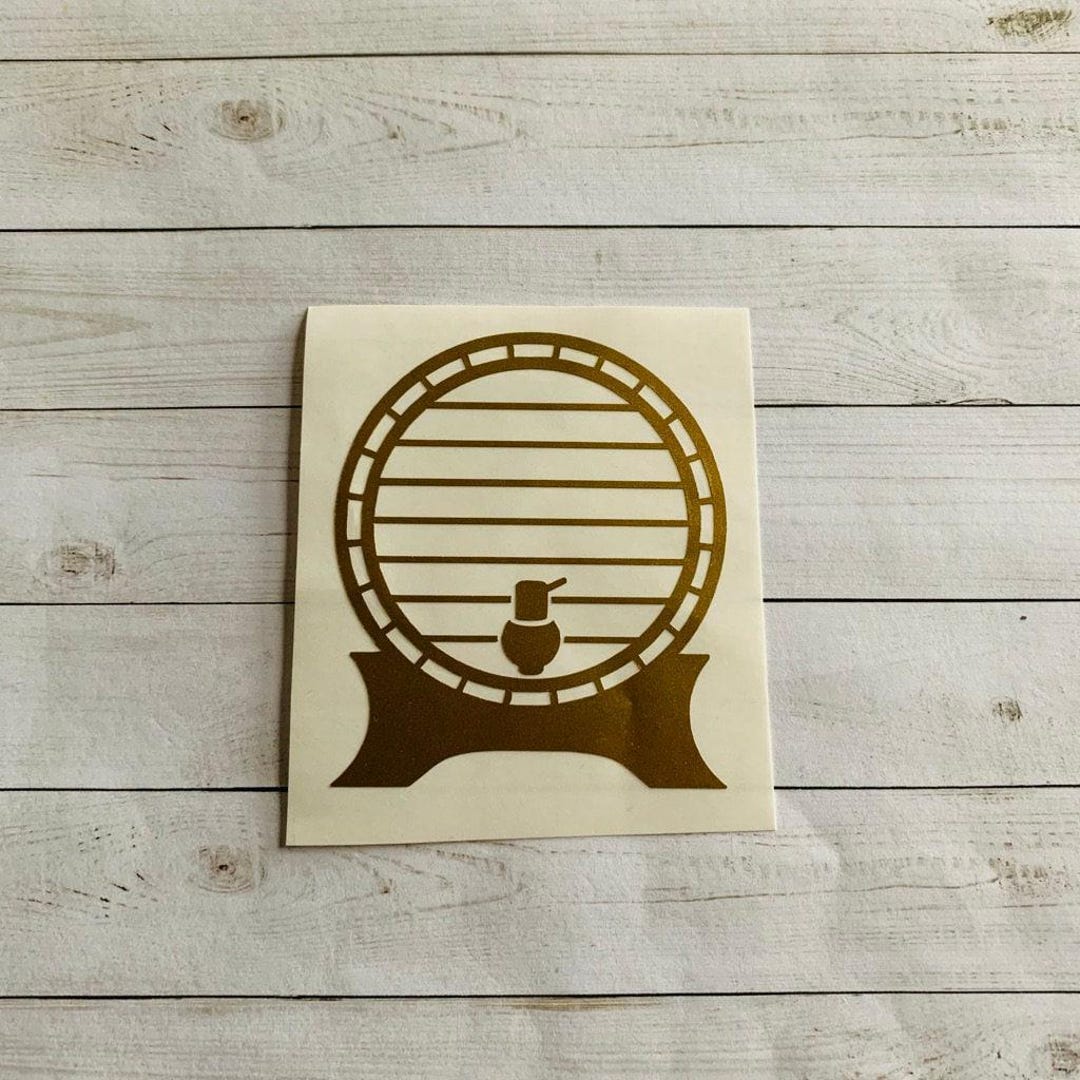 Barrel Decal | Barrel Sticker | Barrel Vinyl Decal | Keg Decal | Keg ...