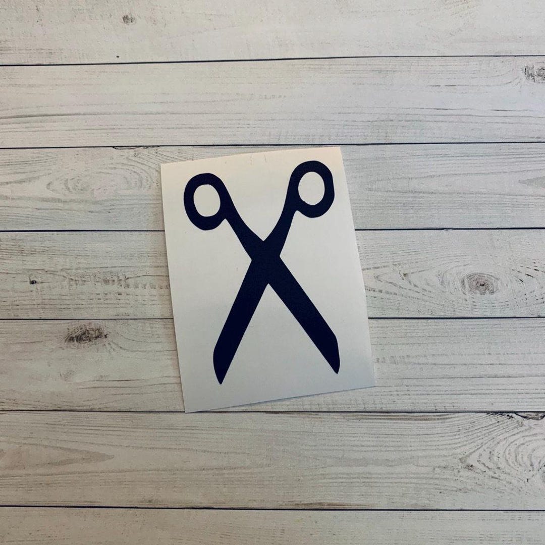 Scissors Decal | Scissors Vinyl Decal | Scissors Sticker | Sewing Decal ...