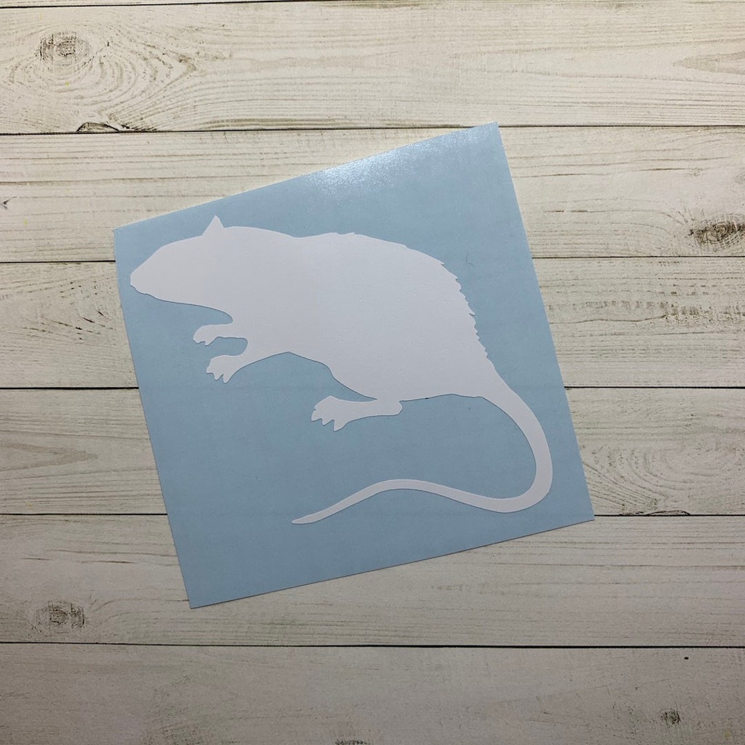 Rat Decal | Rat Vinyl Decal | Rat Sticker | Rat Car Decal | Rat Water ...