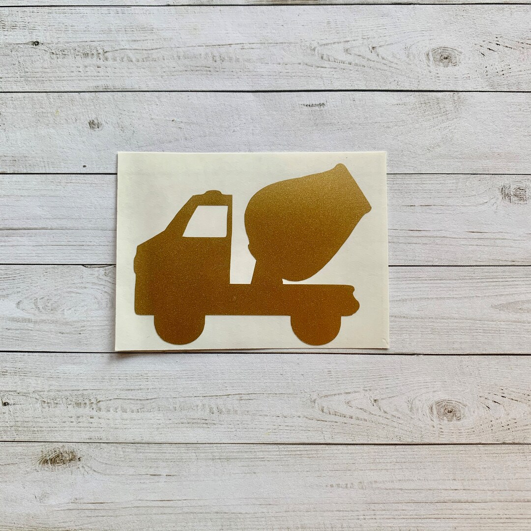 Concrete Mixer Decal | Concrete Mixer Sticker | Cement Mixer Decal ...