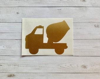 Concrete Truck Sticker - Etsy