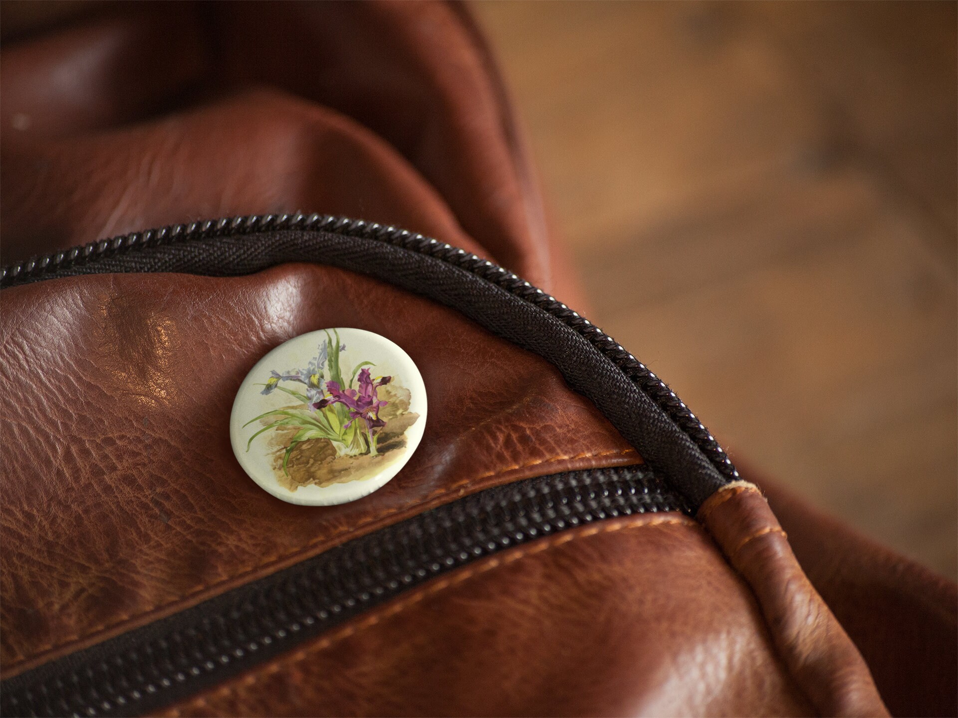 Orchid Pin, Flower Pin Back Button, Flower Pin, Natural History Pin ...