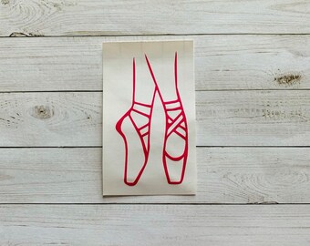Ballet Shoes Monogram Decal - Etsy