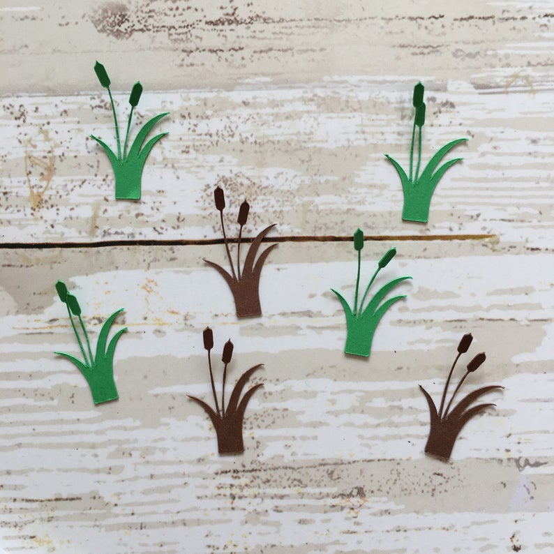 Cattail Confetti Cattail Cut Outs Cattail Die Cuts | Etsy