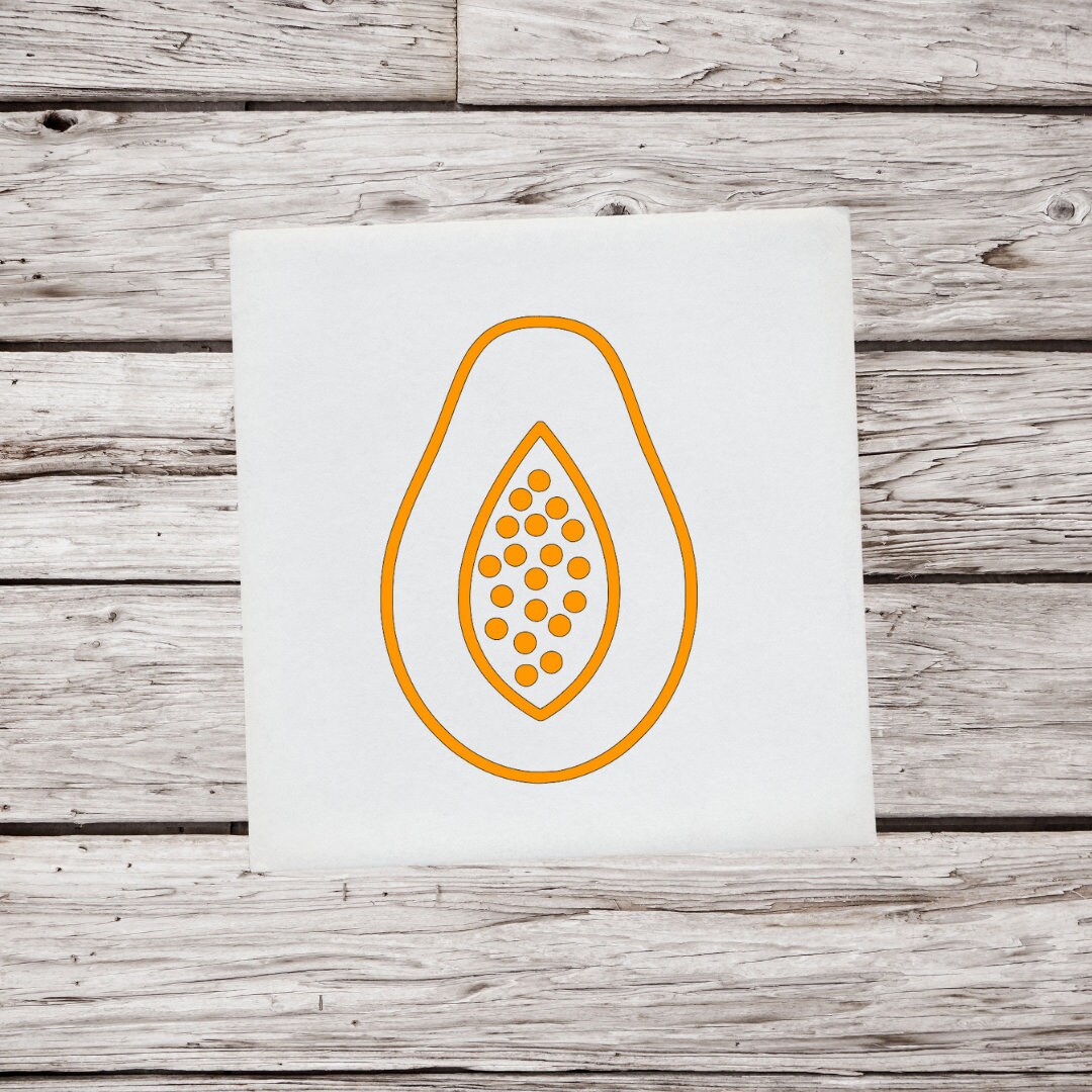 Papaya Decal, Papaya Vinyl Decal, Papaya Sticker, Papaya Decoration ...