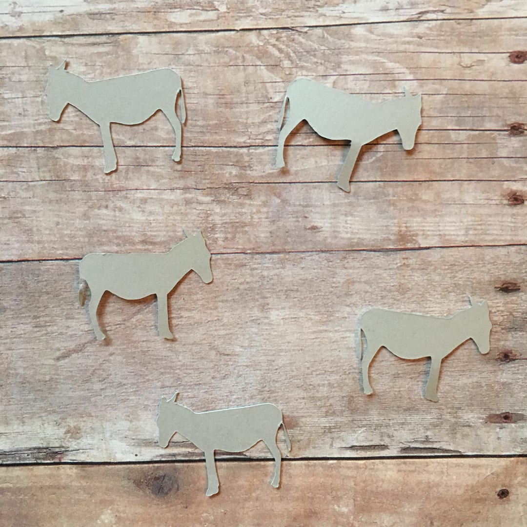 Donkey Confetti | Donkey Cut Outs | Mule Confetti | Farm Confetti ...