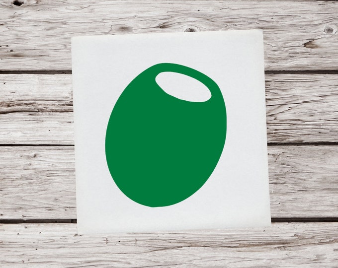 Olive Decal, Olive Sticker, Olive Vinyl Decal, Plant Decal, Food Decal ...