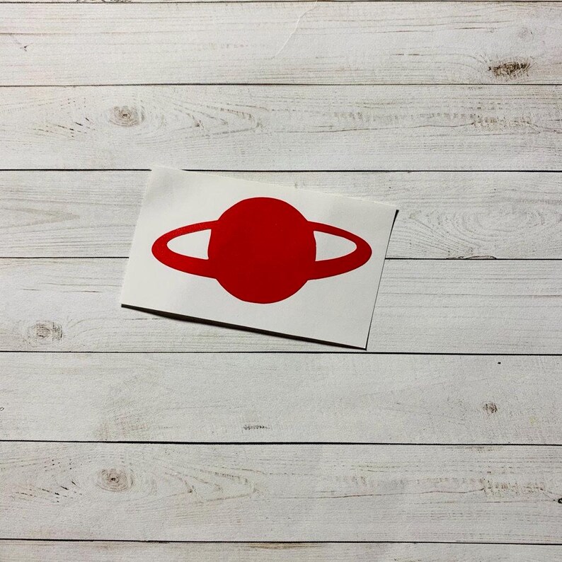 Saturn Decal | Saturn Vinyl Decal | Saturn Sticker | Planet Sticker ...