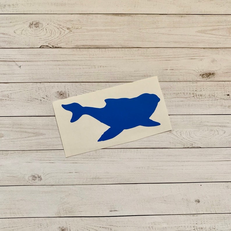 Blue Whale Decal Blue Whale Vinyl Decal Blue Whale Sticker - Etsy