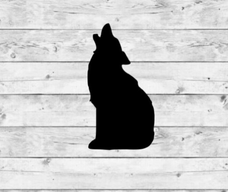 Coyote Decal Coyote Sticker Coyote Decoration Coyote - Etsy
