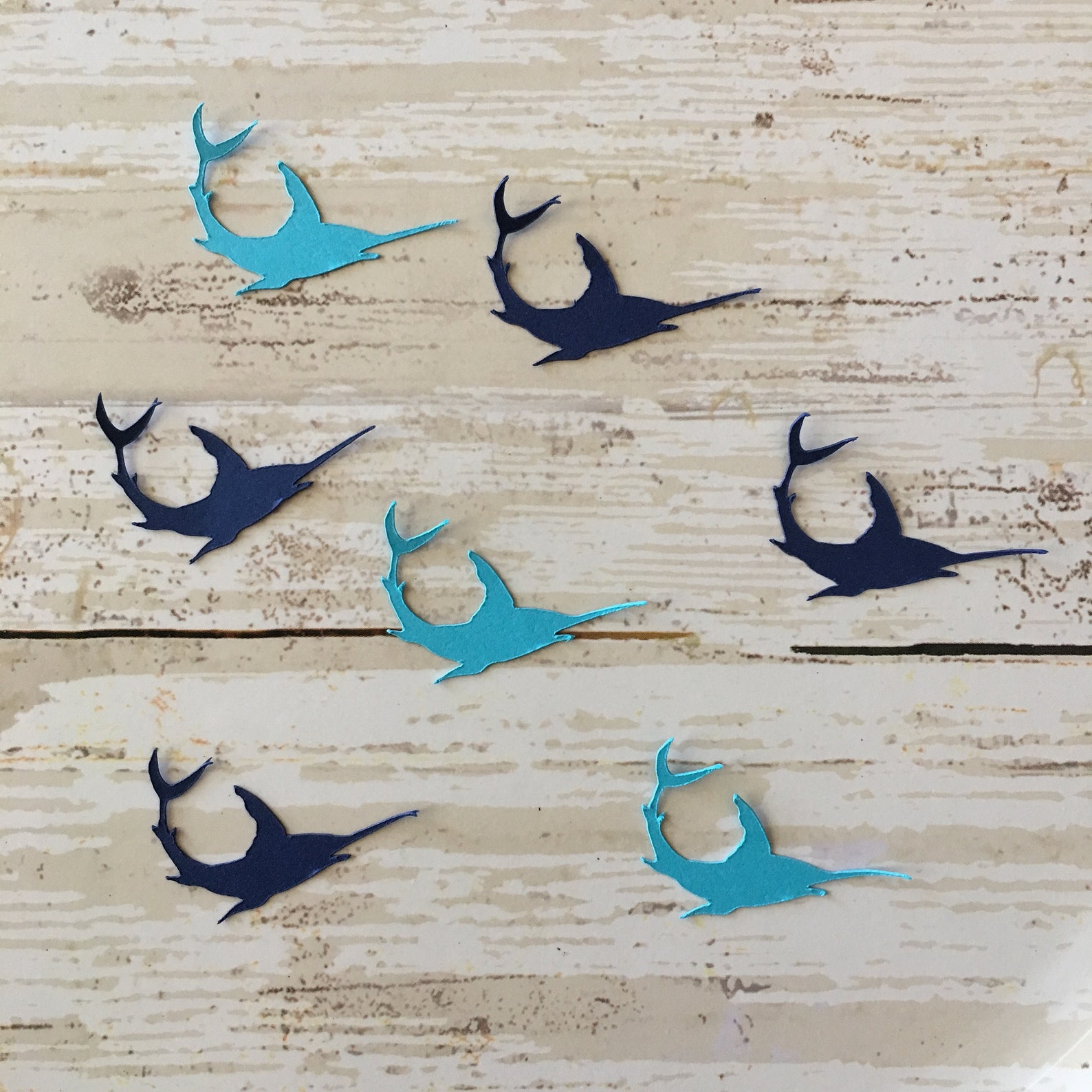 Marlin Confetti Marlin Cut Outs Marlin Decoration Fish - Etsy