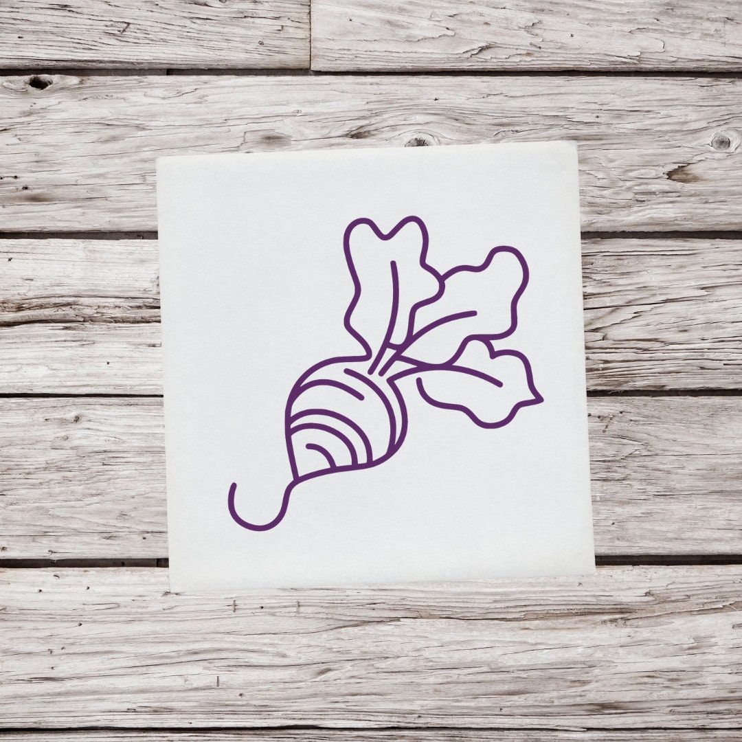 Radish Decal, Radish Sticker, Radish Vinyl Decal, Vegetable Decal, Root ...