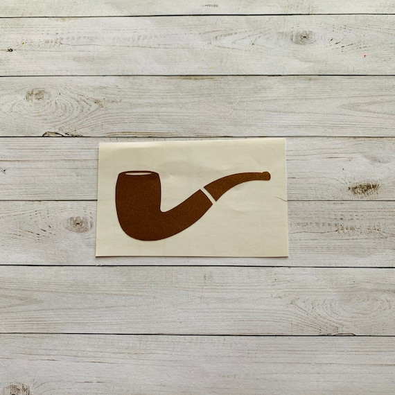 Pipe Decal Pipe Sticker Smoking Pipe Decal Vintage Pipe | Etsy