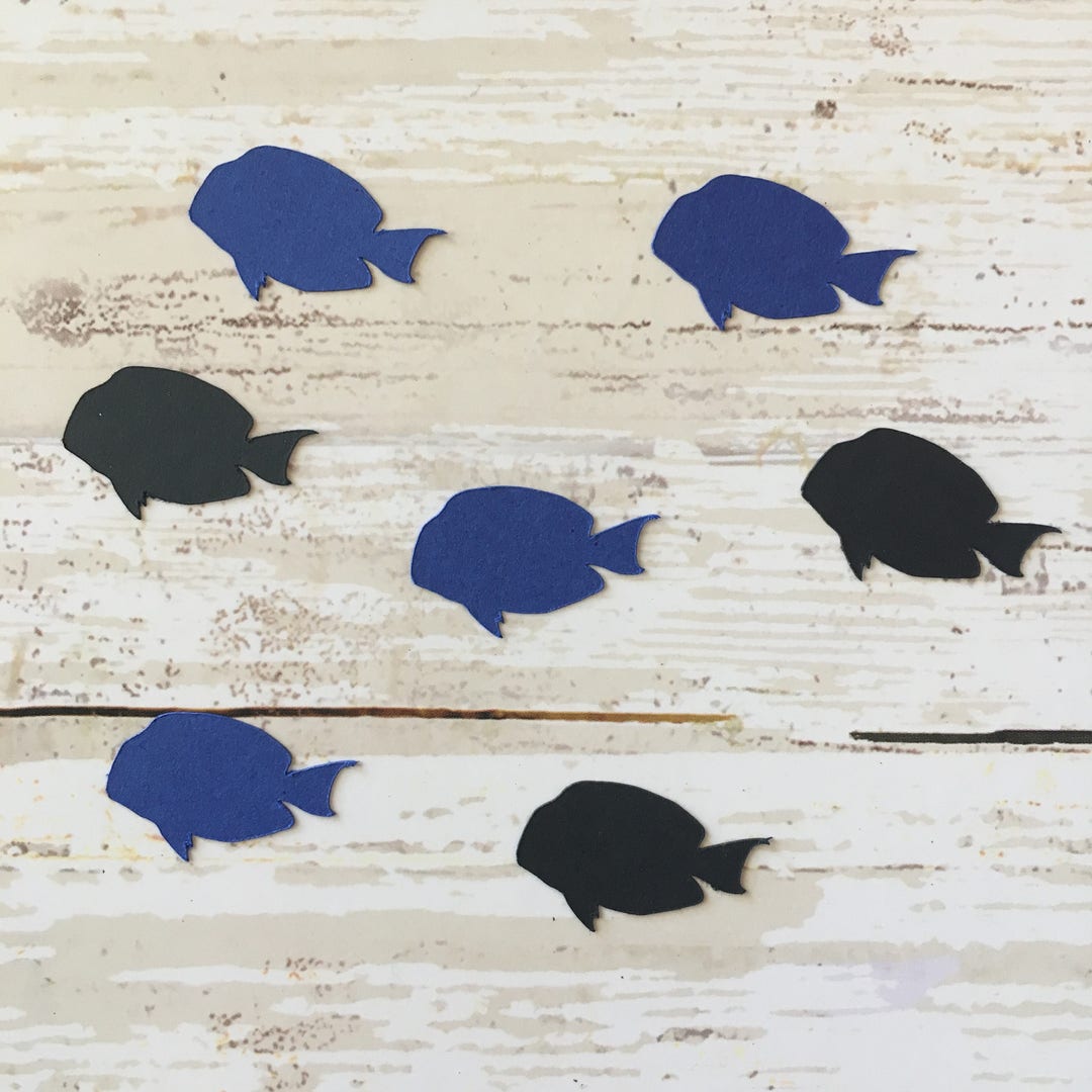 Tang Fish Confetti | Tang Cut Out | Tropical Fish Confetti | Fish ...
