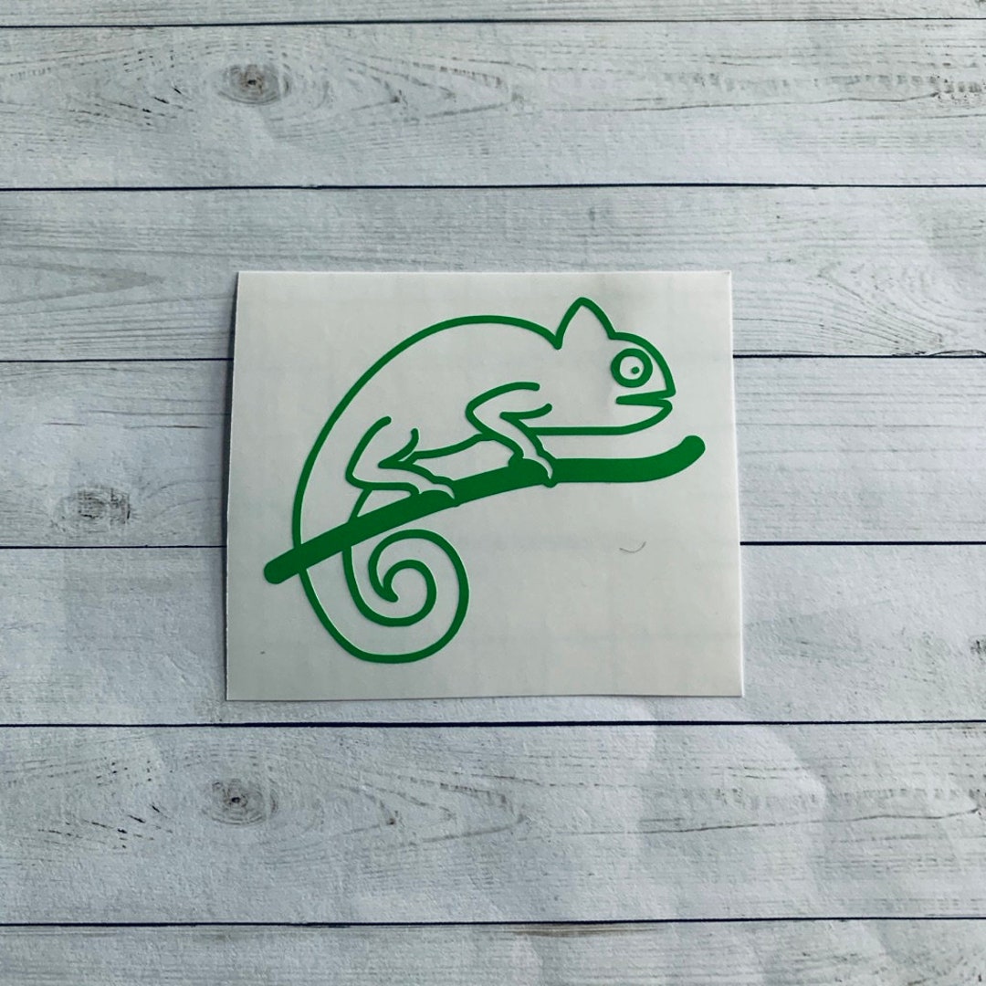 Chameleon Sticker | Chameleon Decal | Chameleon Decoration | Lizard ...
