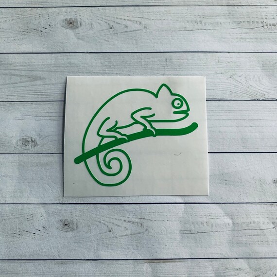 Chameleon Sticker Chameleon Decal Chameleon Decoration | Etsy