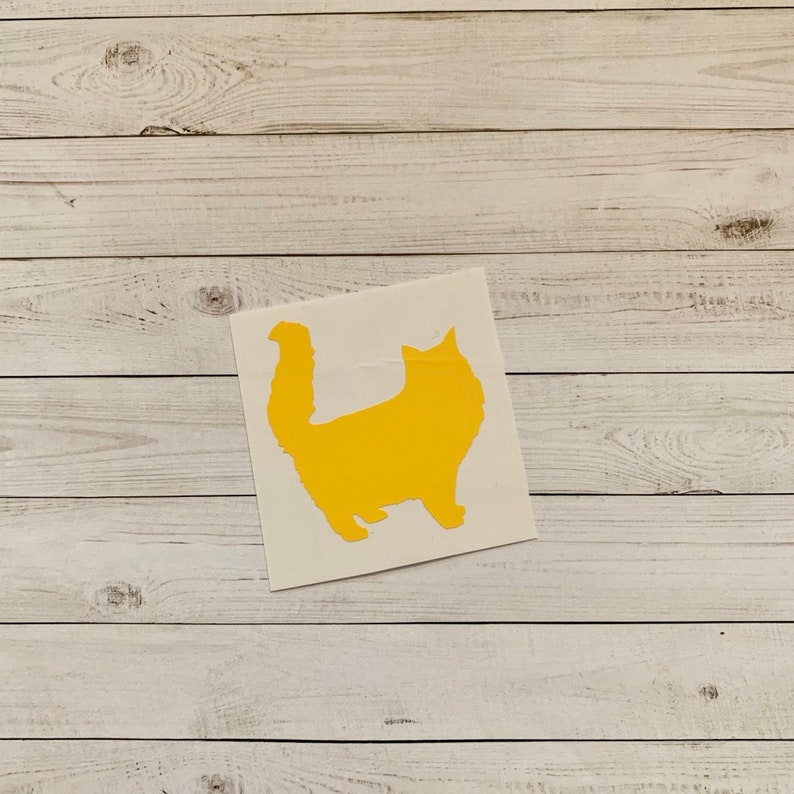 Cat Decal Cat Vinyl Decal Cat Sticker Cat Party Decor - Etsy