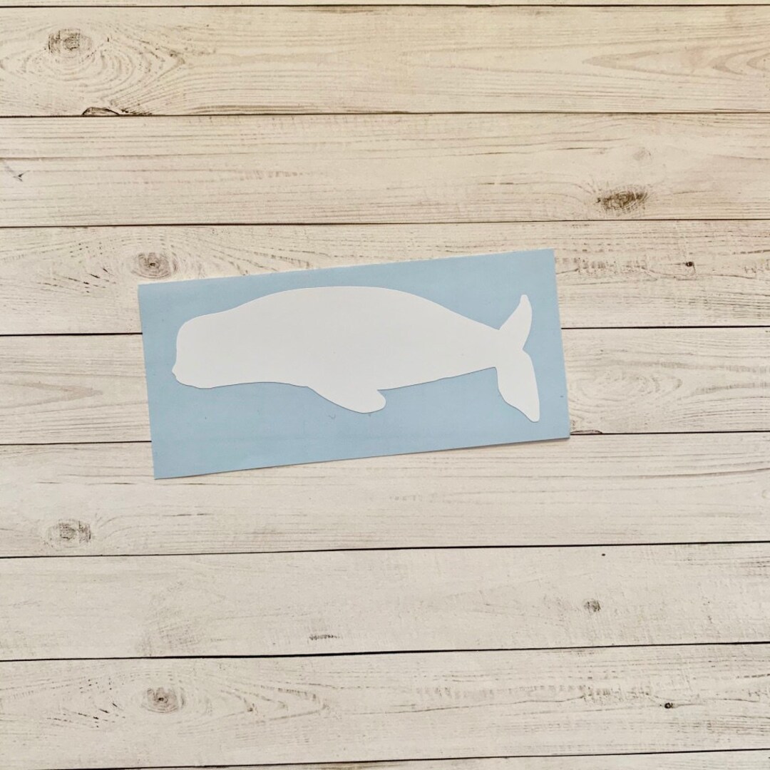 Beluga Whale Decal | Beluga Whale Vinyl Decal | Beluga Whale Sticker ...