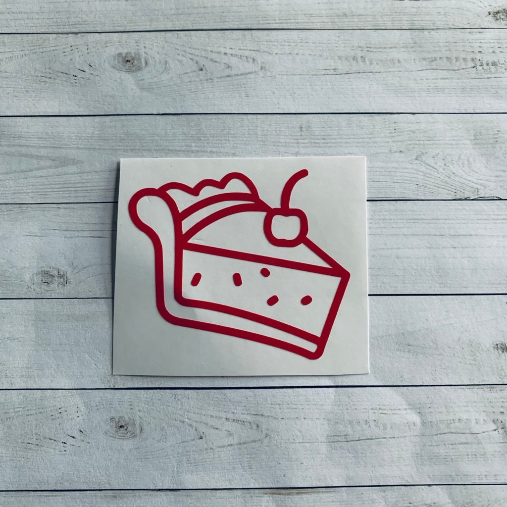 Pie Decal | Pie Vinyl Decal | Pie Sticker | Dessert Decal | Dessert ...