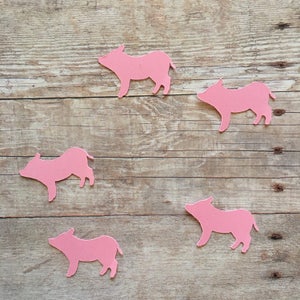 Pig Confetti | Pig Cut Outs | Pig Decoration | Farm Theme | Farm ...