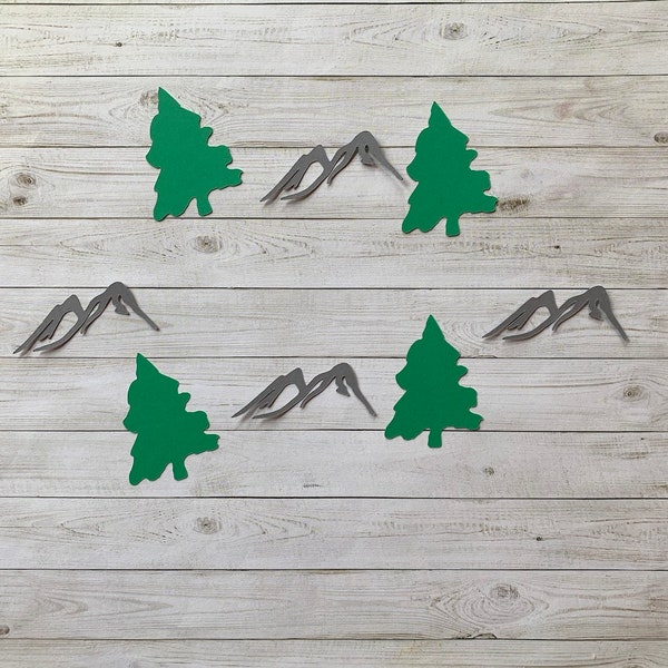 Mountain Cut Out - Etsy