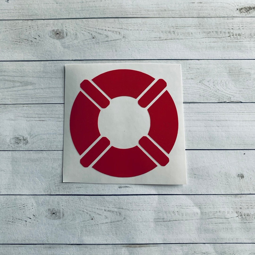 Life Raft Decal | Ring Buoy | Life Preserver Ring | Throw Ring Decal ...