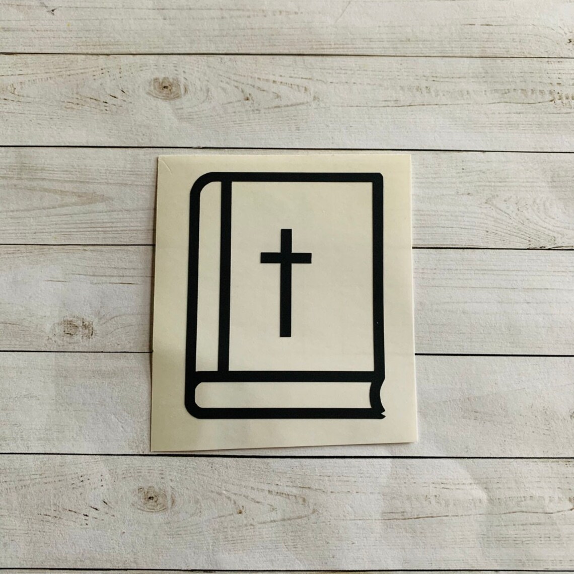 Bible Decal Bible Sticker Church Decal Book Decal - Etsy