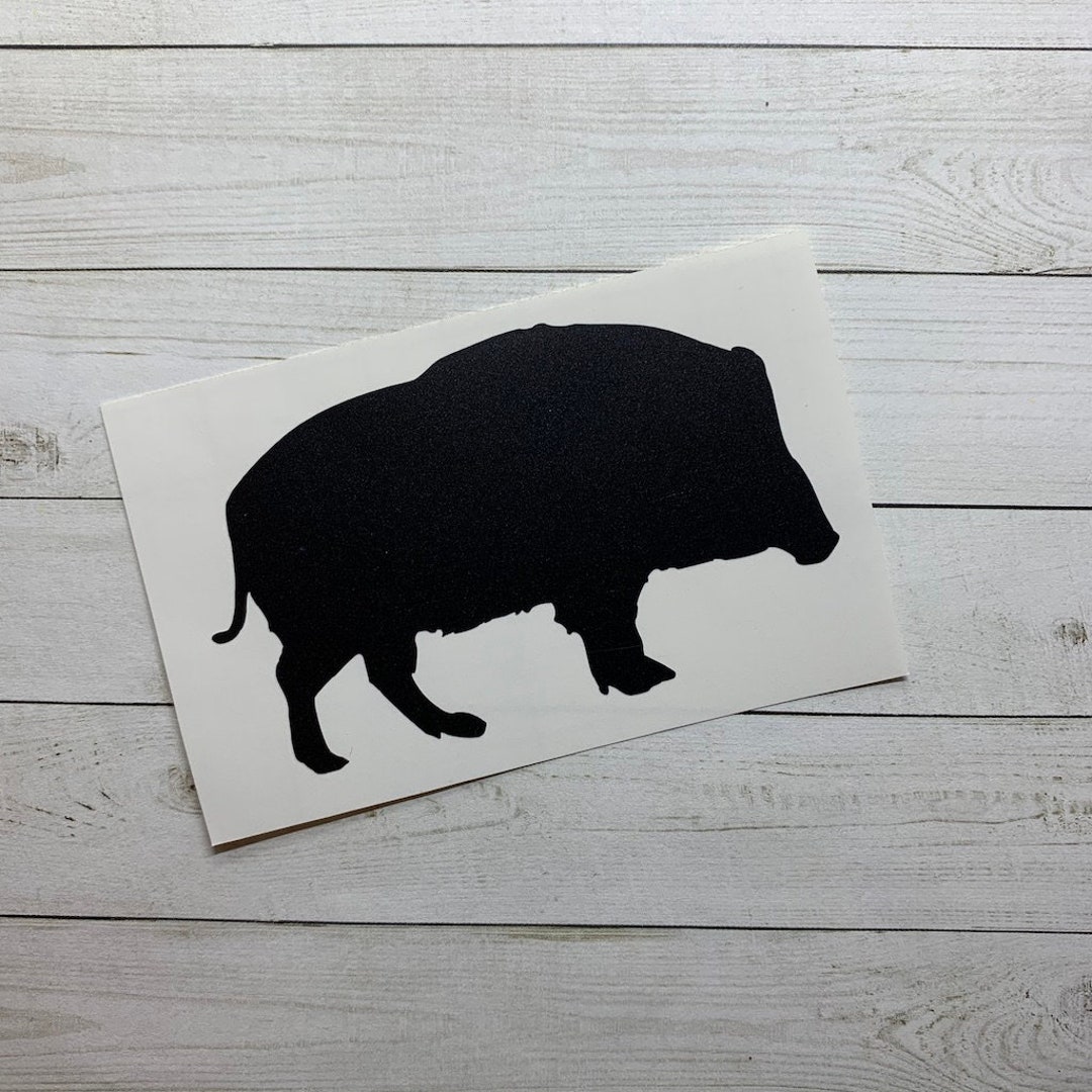 Boar Decal Boar Sticker Boar Vinyl Decal Wild Boar Decal Pig Decal Pig ...
