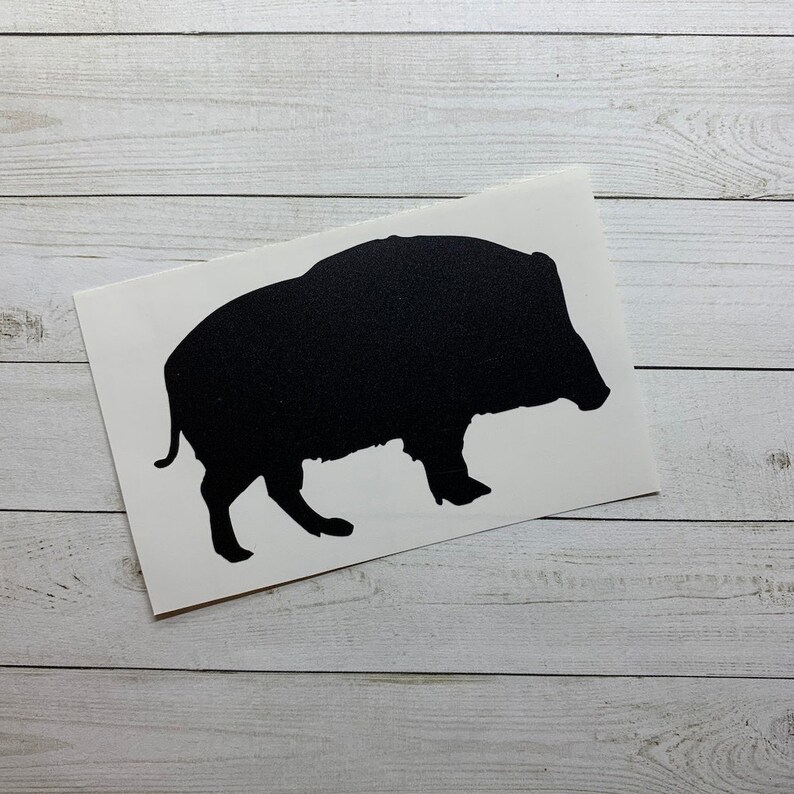 Boar Decal Boar Sticker Boar Vinyl Decal Wild Boar Decal - Etsy