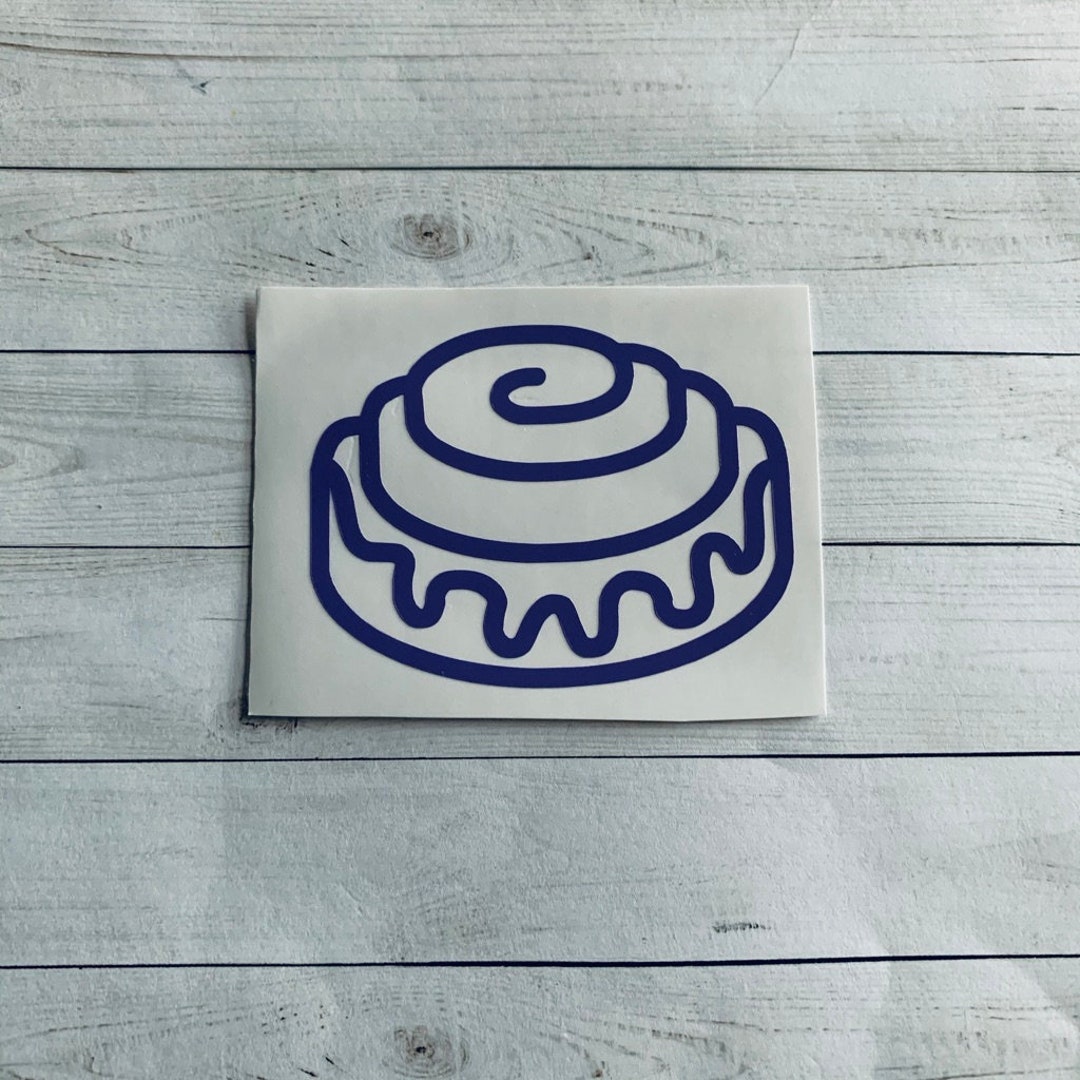 Cinnamon Roll Decal | Cinnamon Roll Sticker | Cinnamon Roll Decoration ...