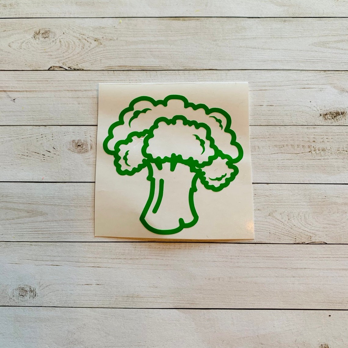 Broccoli Decal Broccoli Sticker Broccoli Vinyl Decal - Etsy