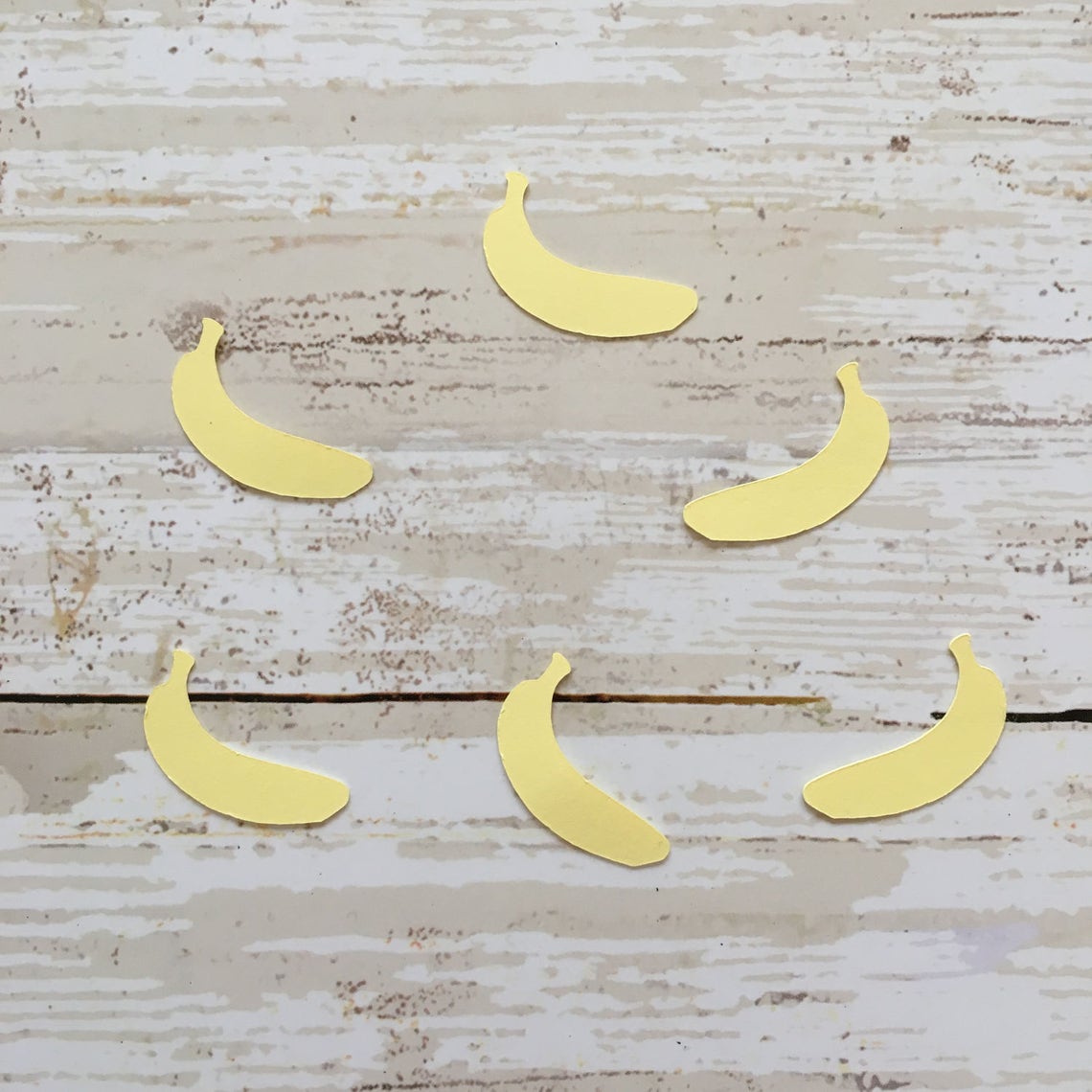 Banana Confetti | Banana Cut Outs | Banana Die Cuts | Fruit Confetti ...