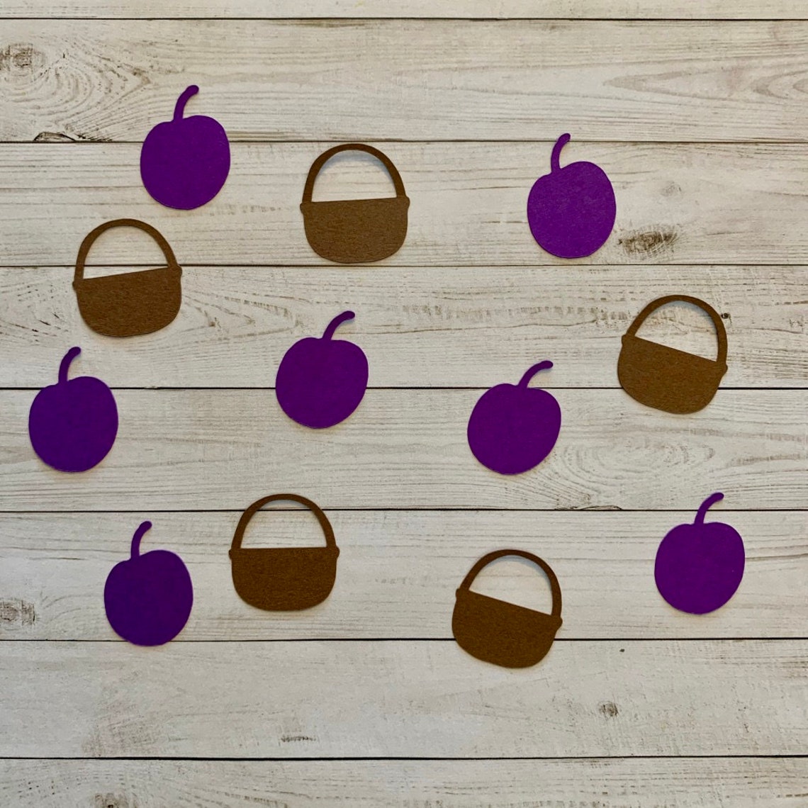 Plum Picking Confetti Set Harvest Confetti Fruit Confetti | Etsy