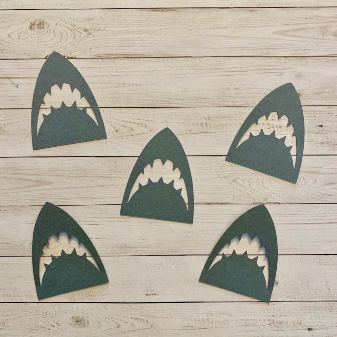 Shark Confetti | Shark Cut Out | Shark Decoration | Animal Confetti ...