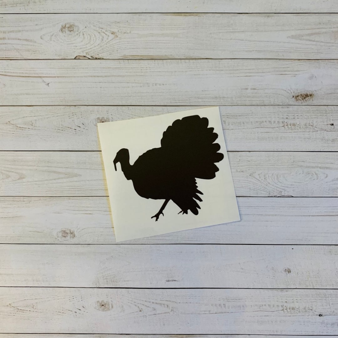Turkey Decal | Turkey Vinyl Decal | Turkey Sticker | Thanksgiving Decal ...