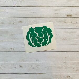Lettuce Decal Lettuce Sticker Lettuce Vinyl Decal - Etsy