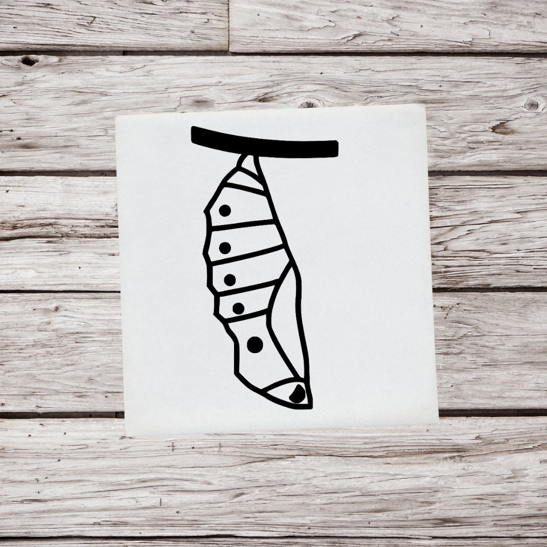 Chrysalis Decal | Chrysalis Sticker | Caterpillar Decal | Caterpillar ...
