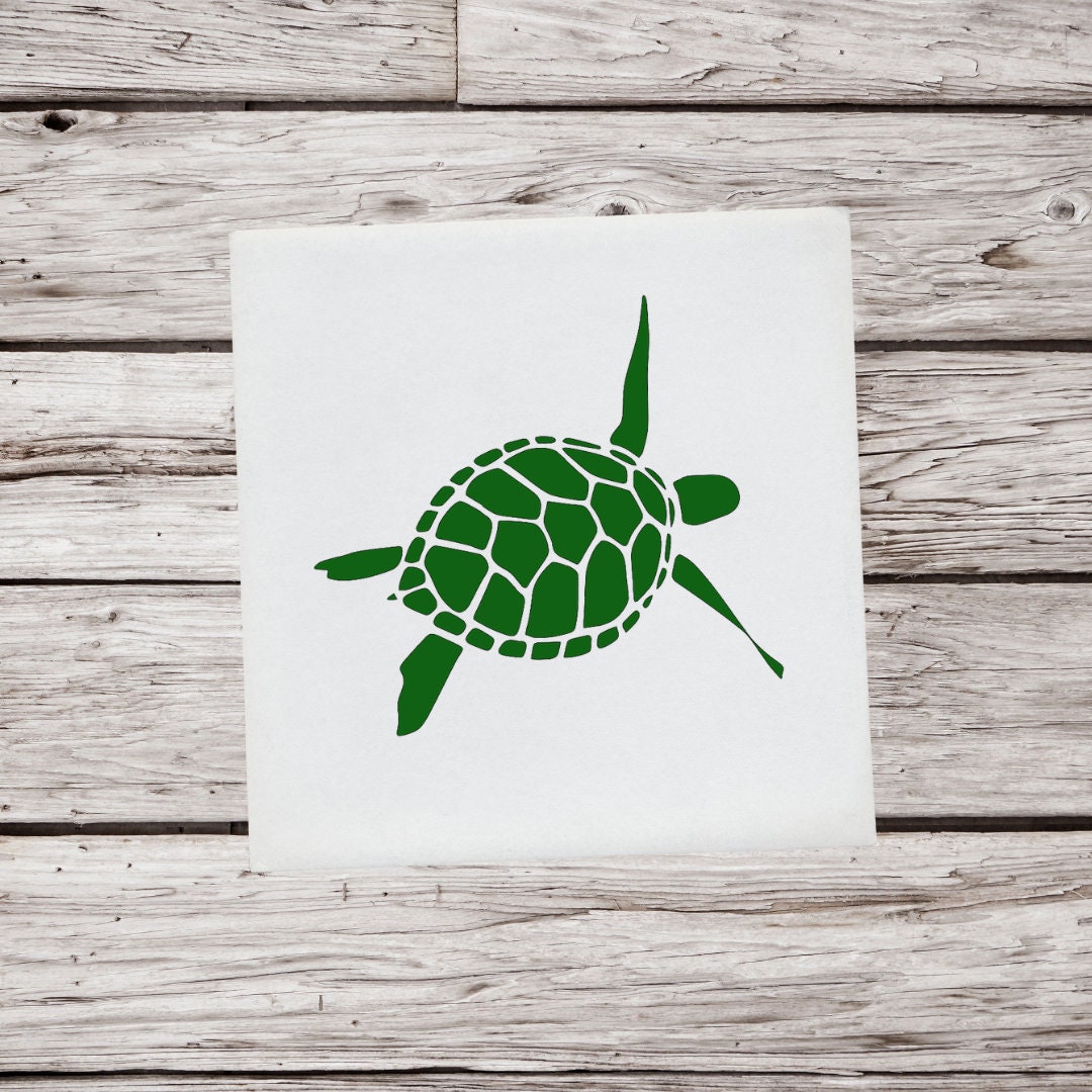 Sea Turtle Decal | Sea Turtle Head Decal | Sea Turtle Vinyl Decal | Sea ...