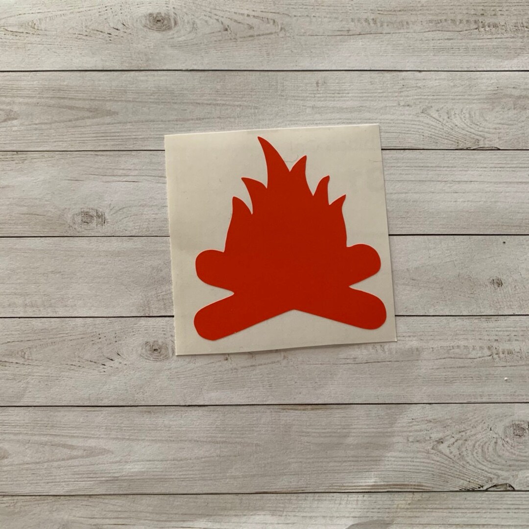Campfire Decal | Campfire Sticker | Bonfire Decal | Fire Decal | Fire ...