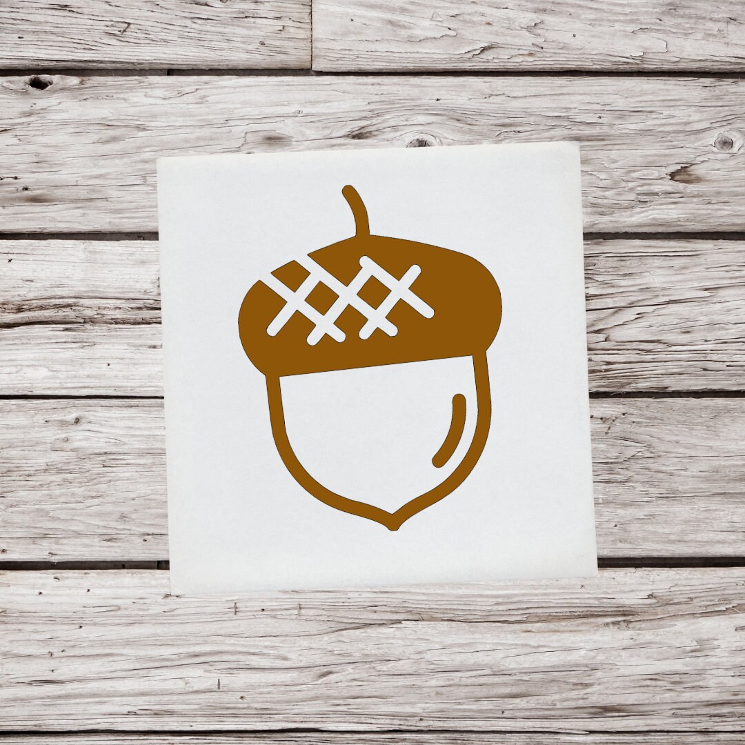 Acorn Decal, Acorn Vinyl Decal, Acorn Sticker, Nut Decal, Fall Decal ...