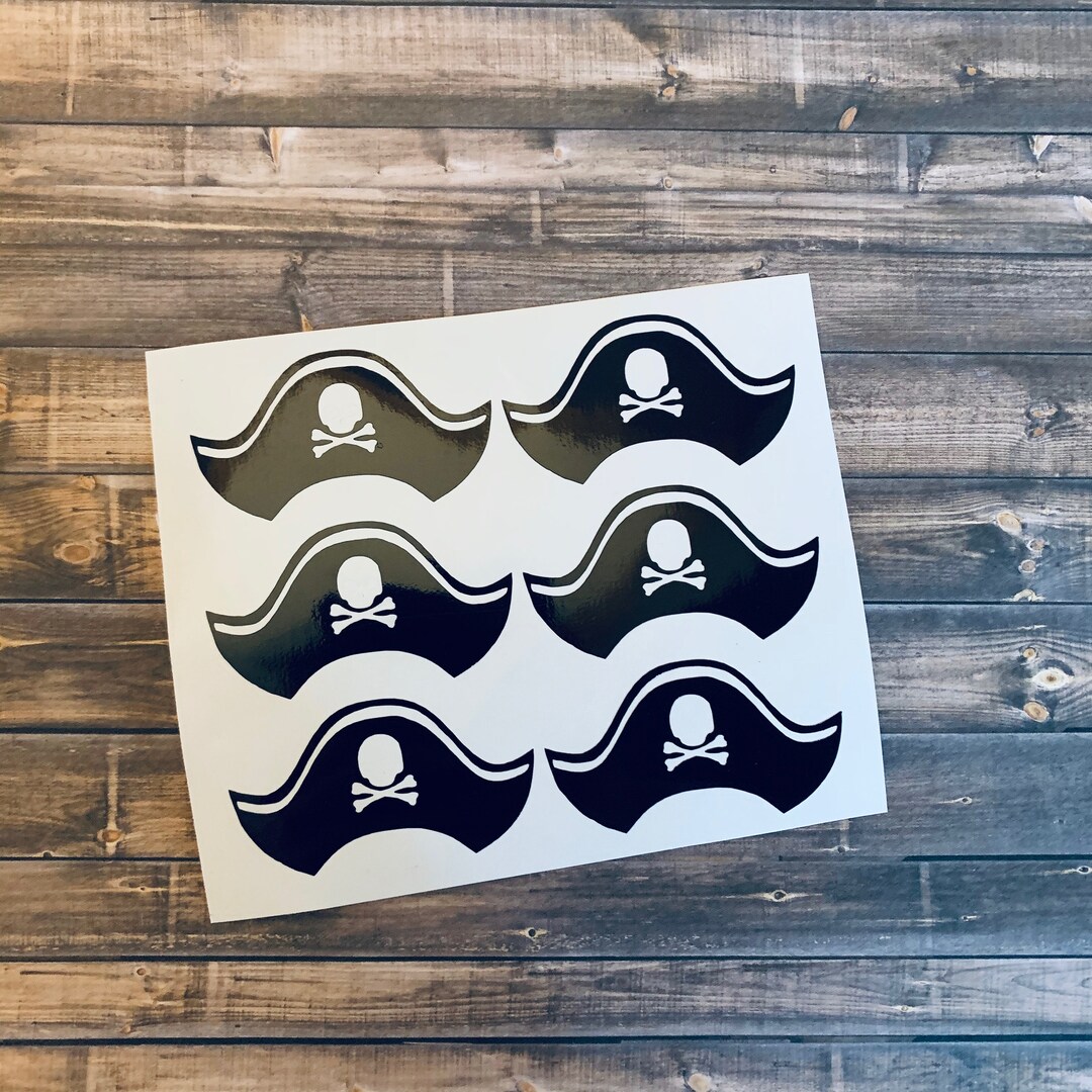 Pirate Hat Decal | Pirate Hat Sticker | Tricorne Decal | Hat Decal ...